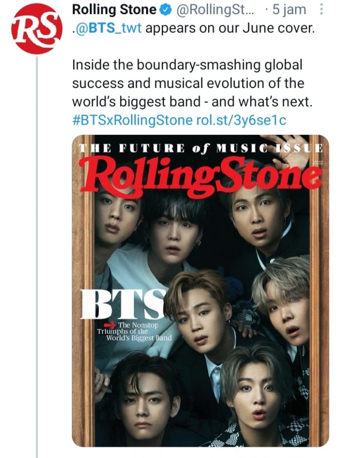 Rolling Stone Bagikan Bocoran BTS di Majalah Edisi Juni Mereka | iniKpop