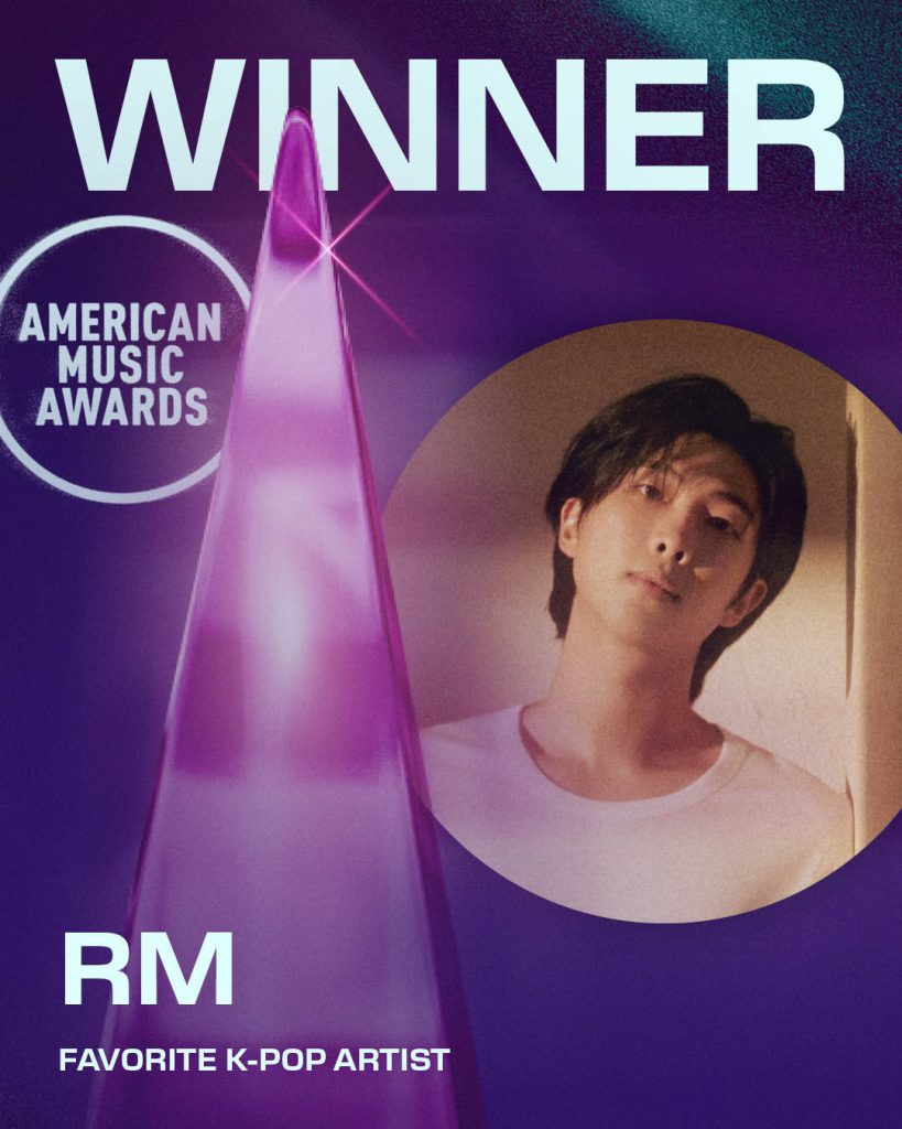 RM BTS Raih Penghargaan Artis K-Pop Terfavorit di American Music Awards ...